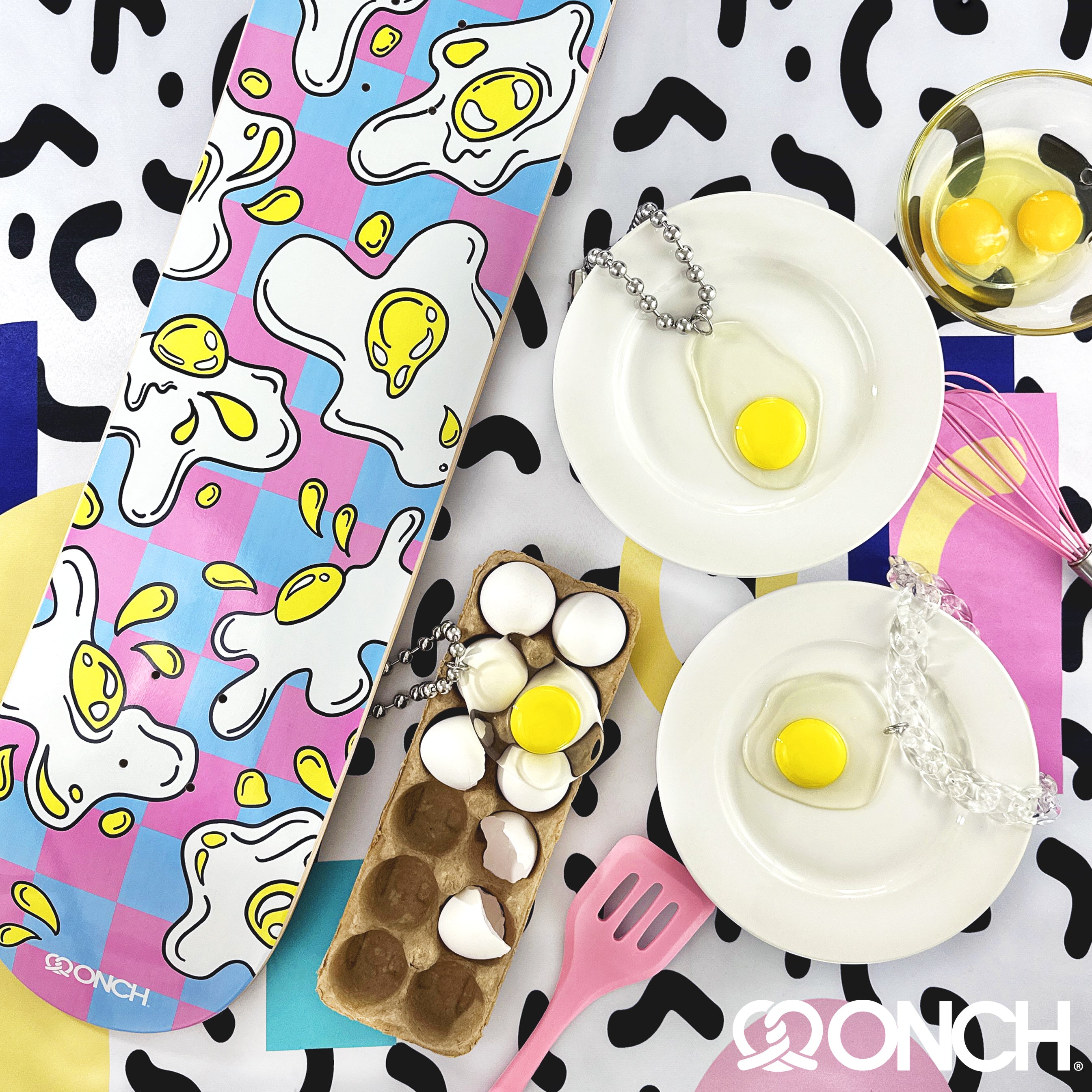 The Eggs-Hibitionist Skateboard Deck – ONCH LLC